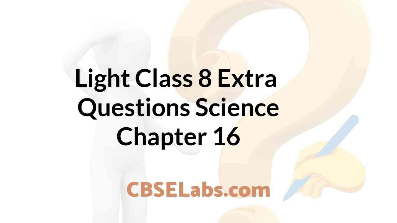 Light Class 8 Extra Questions Science Chapter 16 - CBSE Labs