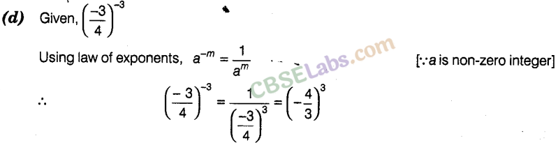 NCERT Exemplar Class 8 Maths Chapter 8 Exponents and Powers – Merit Batch