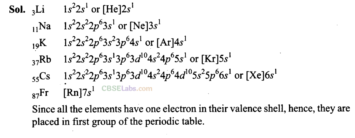 NCERT Exemplar Class 11 Chemistry Chapter 3 Classification of Elements ...